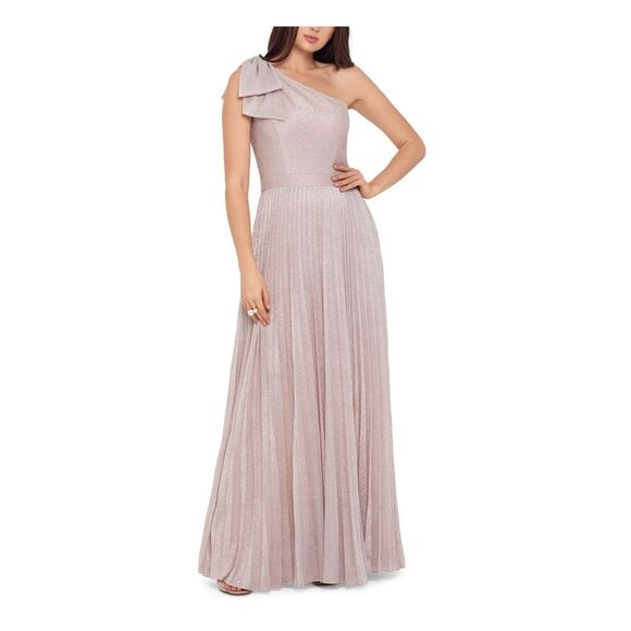 Xscape | Dresses | Nwt Xscape Womens Pink Bow Shoulder Sleeveless ...